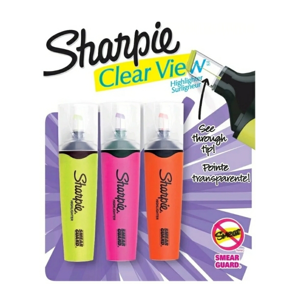 Sharpie | Office | X2 Package Sharpie Clear View Highlighters 3pack ...